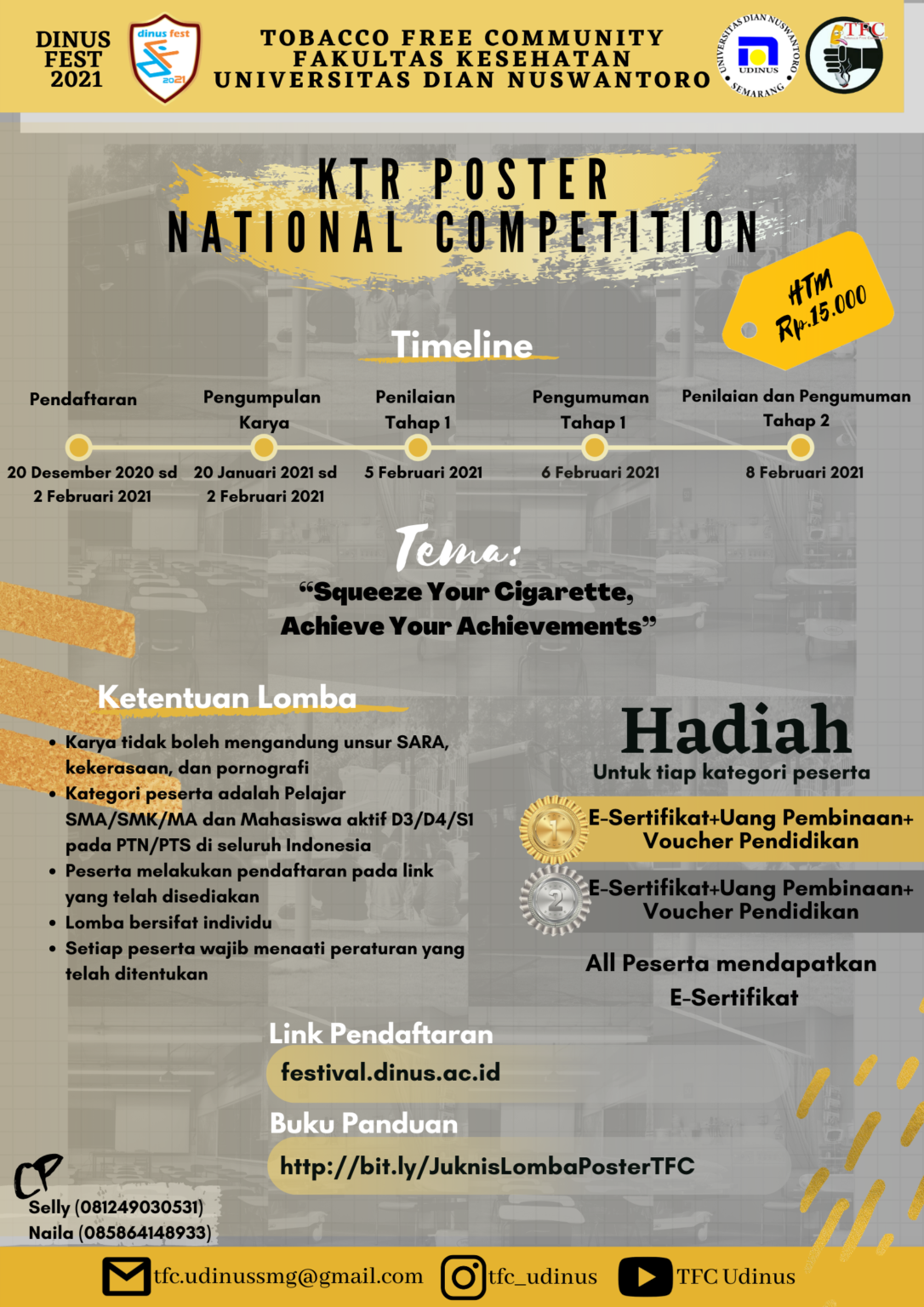 KTR Poster National Competition DinusFest 2021 - Direktorat Pembinaan ...